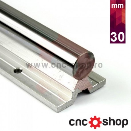 Ghidaj liniar cu suport din profil aluminiu SBR30